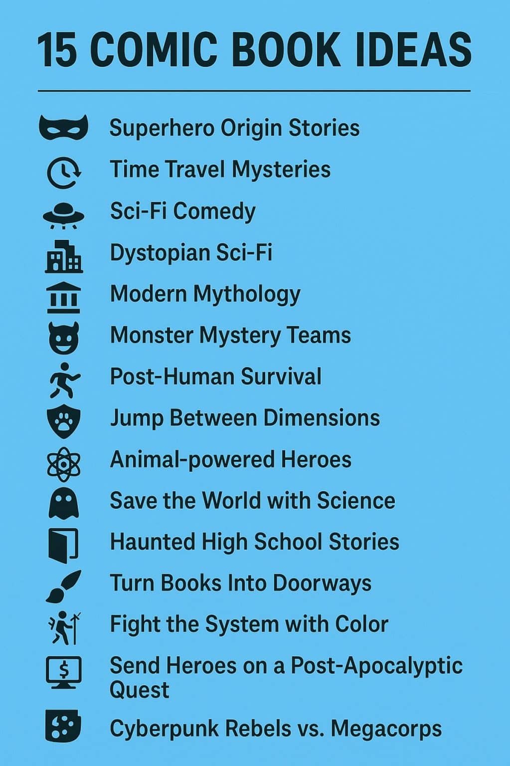 Want to Explore Comic Book Ideas? These 15 Will Inspire You